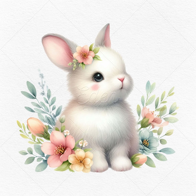 10 Easter Bunny Clipart • Bunny PNG Transparent Background • Cute Bunny ...