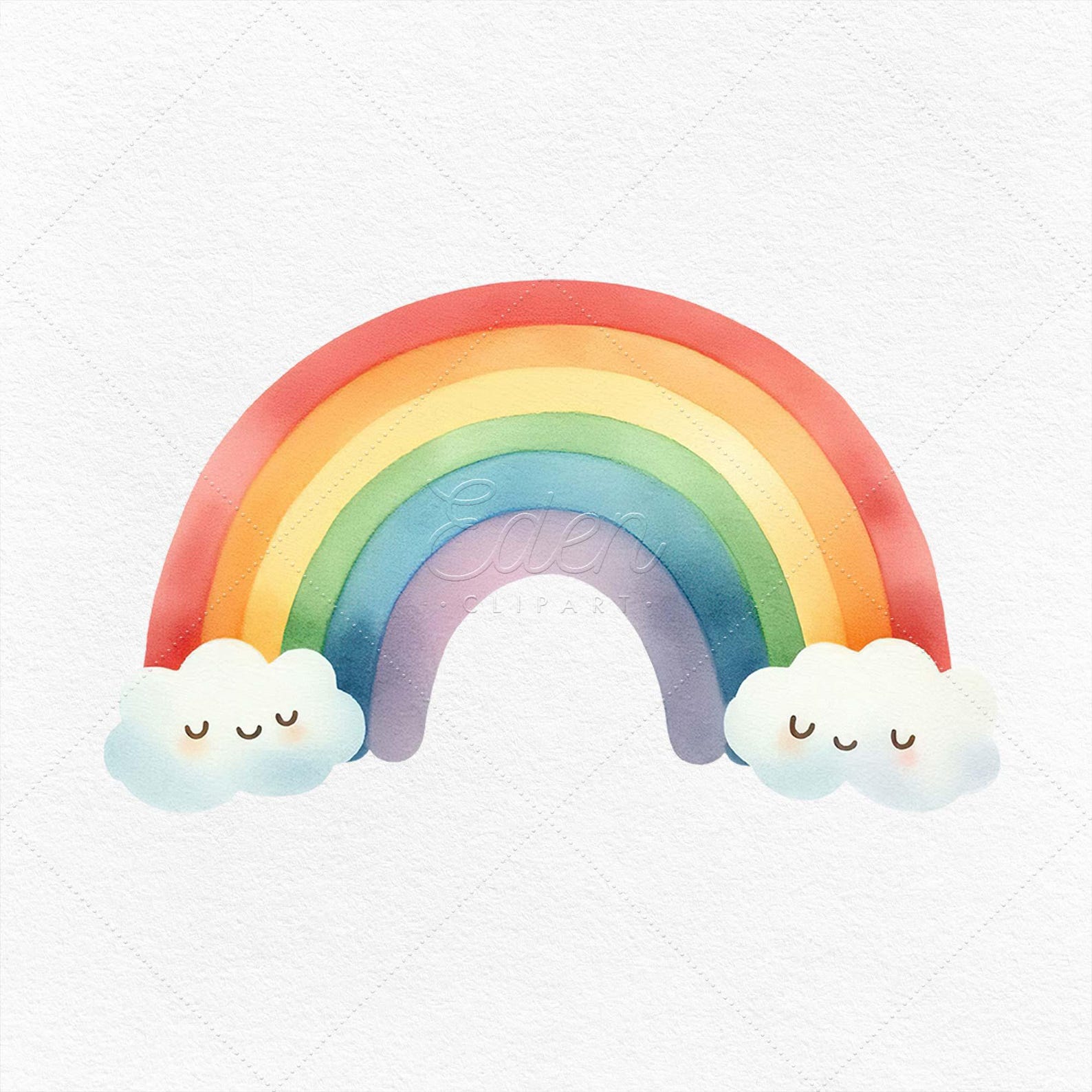 10 Watercolor Rainbow Clipart • Cute Rainbow PNG and JPG Images ...