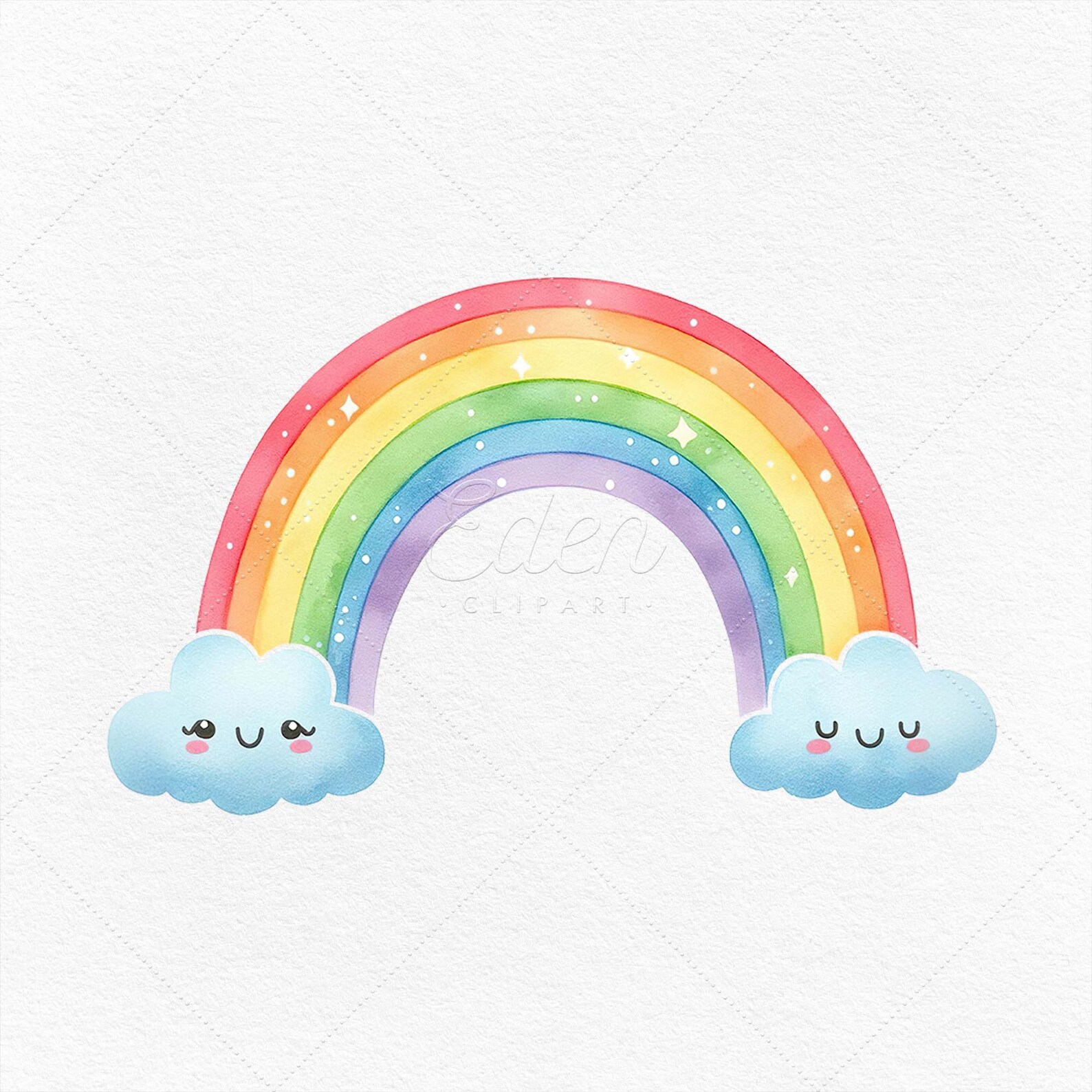 10 Watercolor Rainbow Clipart • Cute Rainbow PNG and JPG Images ...