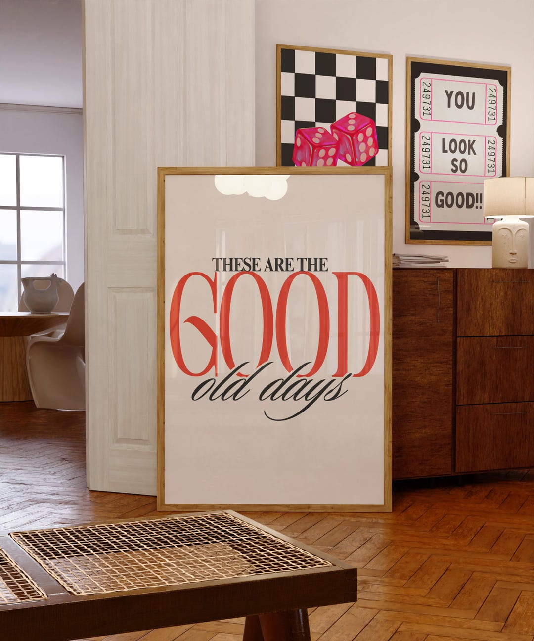 These Are the Good Old Days Vintage Aesthetic Poster, Good Times Ticket ...