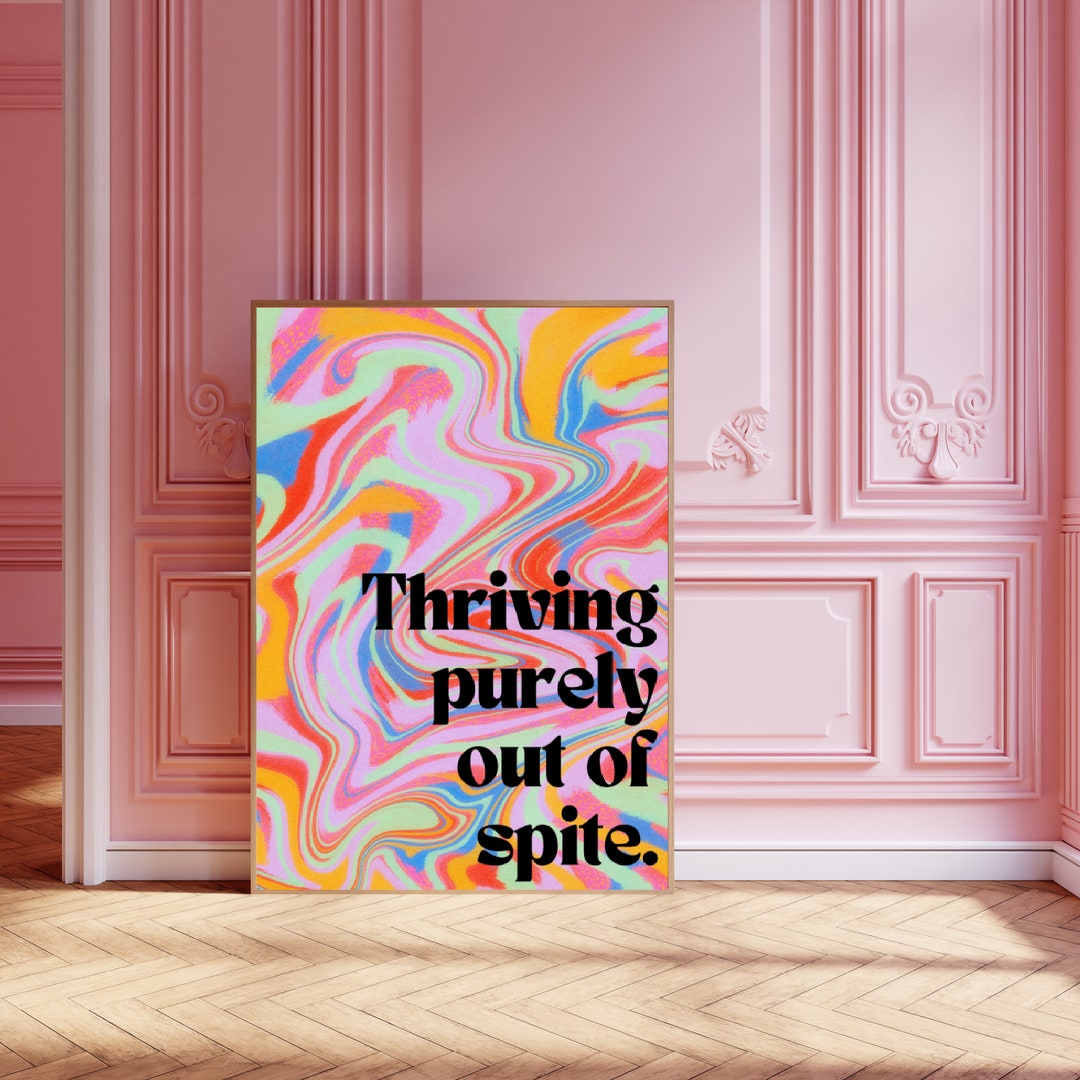 Thriving Purely Out of Spite Maximalist Abstract Printable Art, Quirky ...