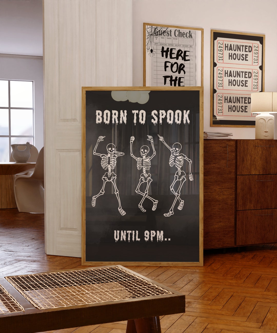 Halloween Themed Please Leave by 9 Wall Art, Born to Spook Until 9 PM ...