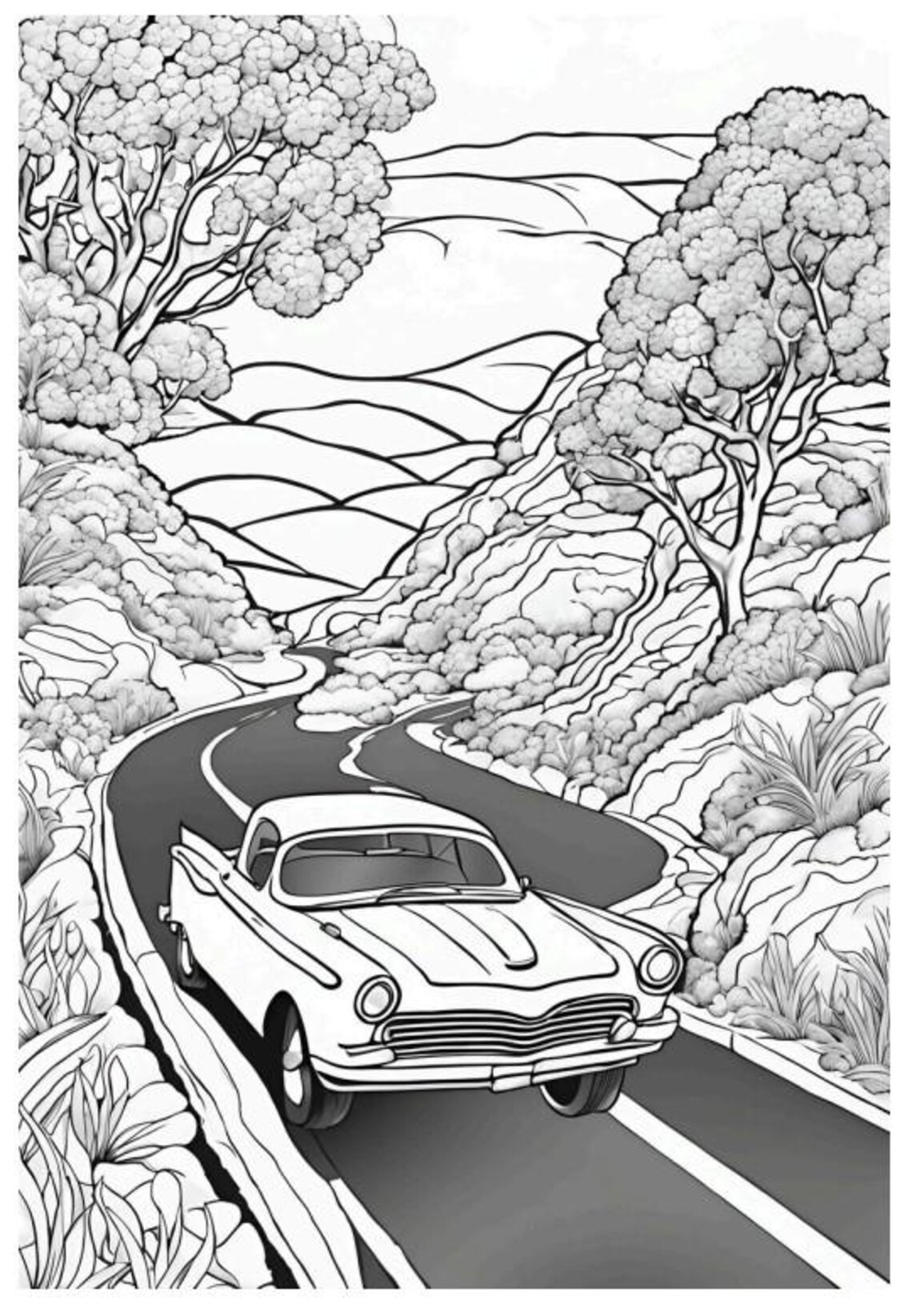 Coloring Pages - Cars #2 - Etsy