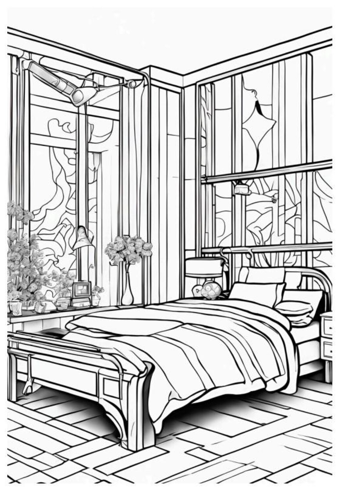 Coloring Pages - Rooms - Etsy