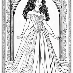 Coloring Pages - Princess - Etsy