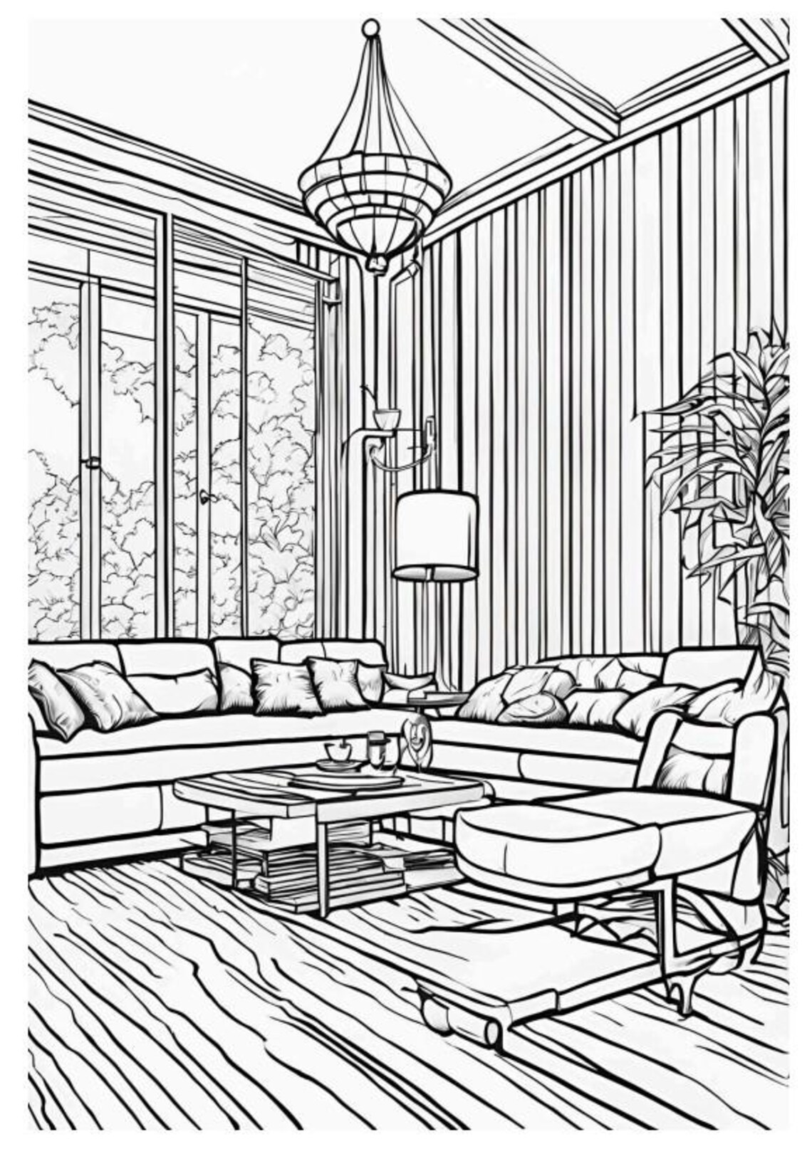 Coloring Pages - Rooms - Etsy