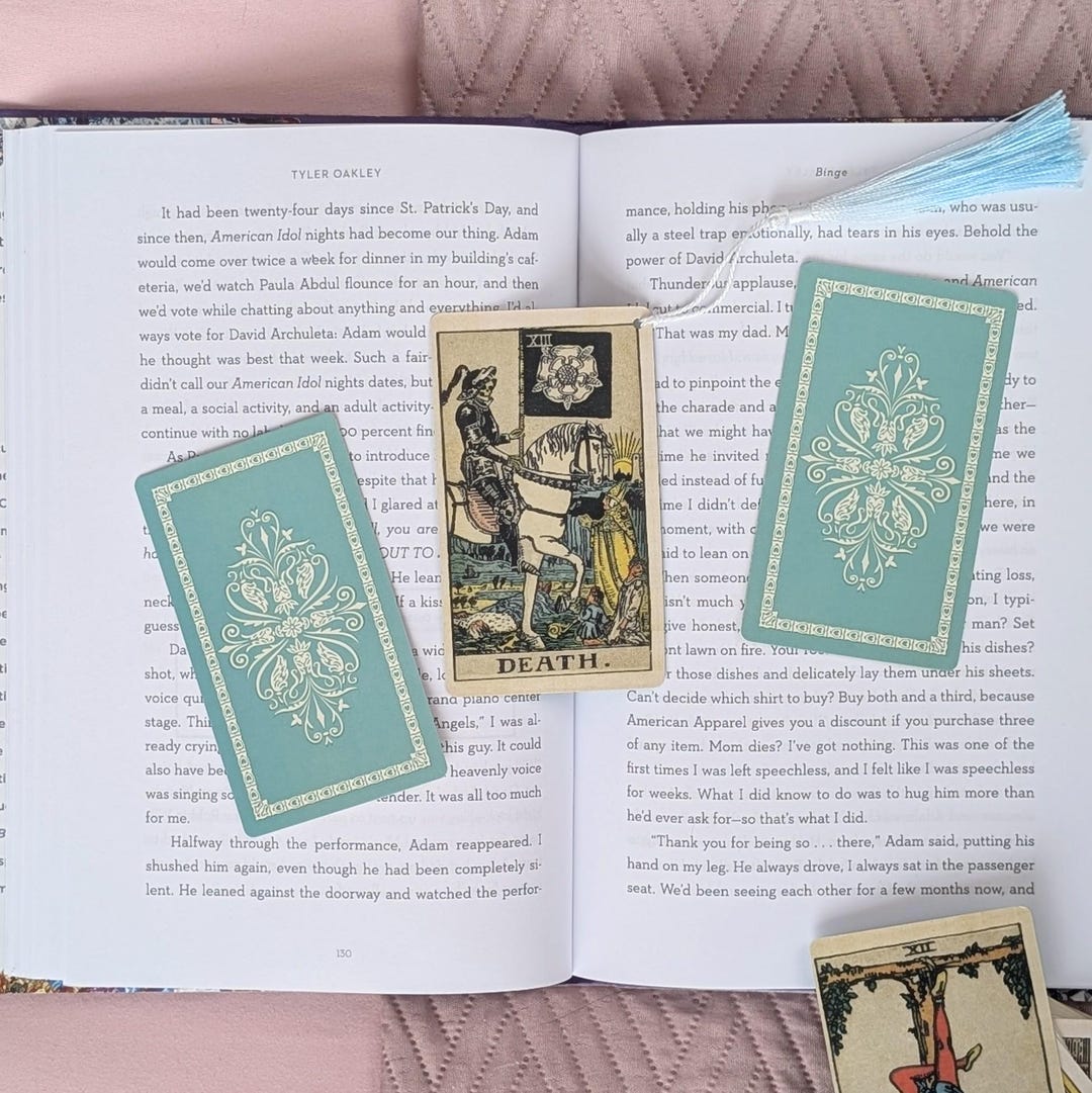 Mystery Tarot Card Bookmark Set With Free Stickers - Etsy