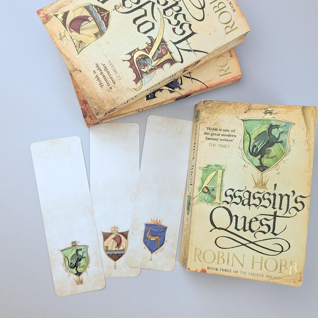 Robin Hobb - Farseer Trilogy - Realm of the Elderlings - 3 Bookmark Set ...