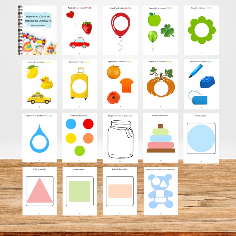 My Shapes and Colors Activity Booklet - PDF to Print and Laminate for ...