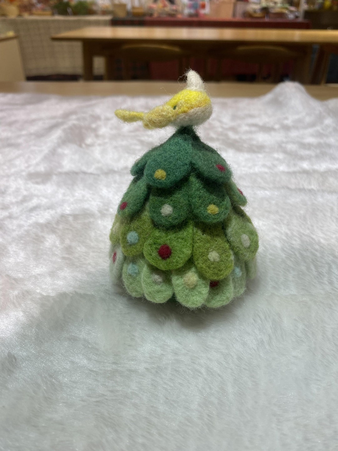 Needle Felted Christmas Tree | Whale Topper Tree | Wool Felting Tree ...