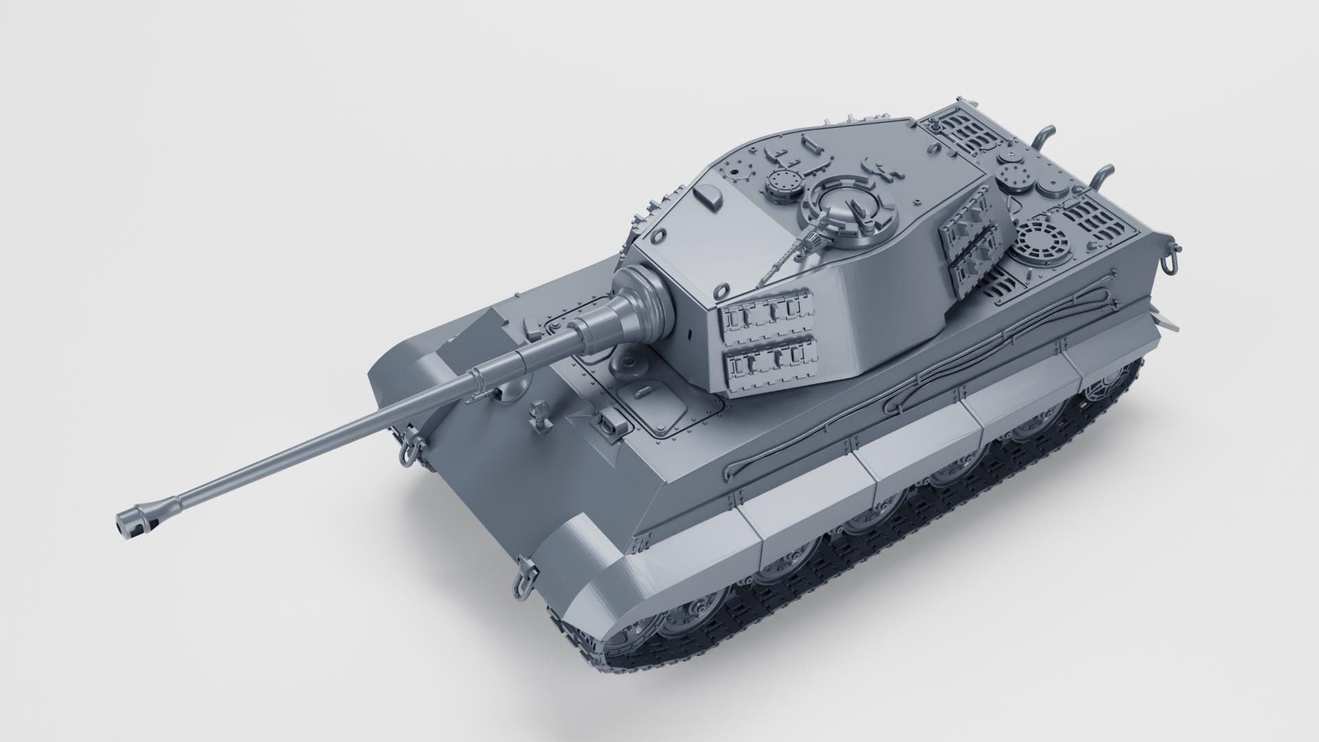 WW2 Tiger II Ausf.b sd.kfz.182, King Tiger Tank 3D Printed Model Kit ...