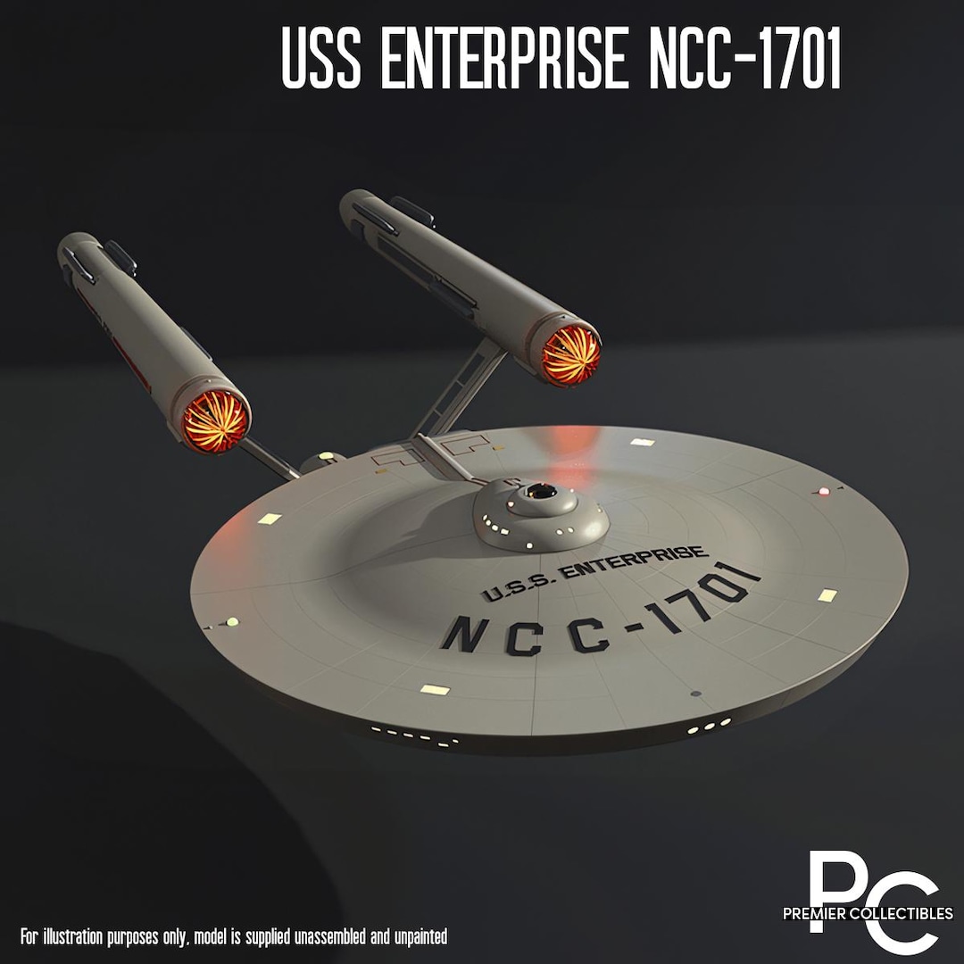 Star Trek USS Enterprise NCC-1701 XL Model Kit 1/700 1/350 1/175 - Etsy ...