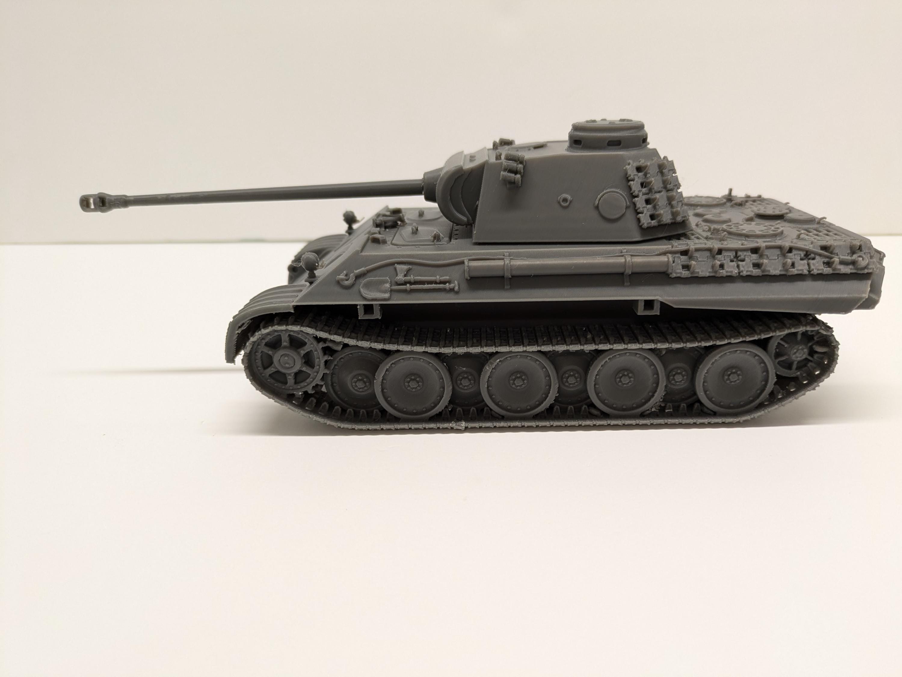 WW2 Panzer V Panther Tank 3D Printed Model Kit Scales 1/35 1/24 1/16 - Etsy