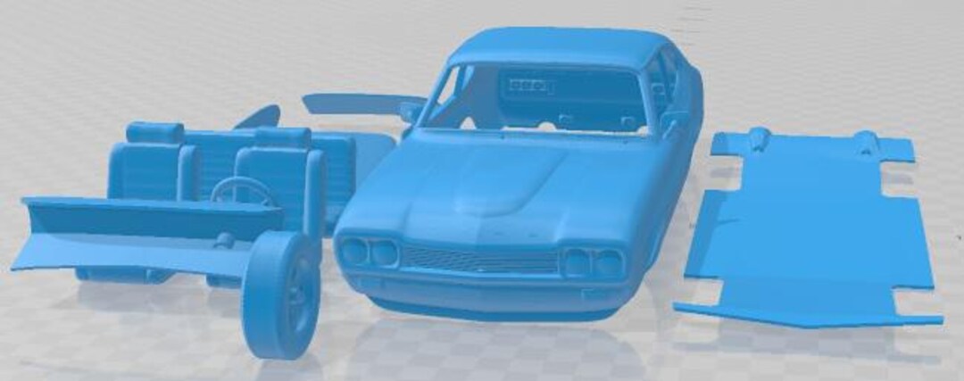 Ford Capri RS 2600 1970 Car Model Kit 3D Printed Scales 1/43 1/32 1/24 ...