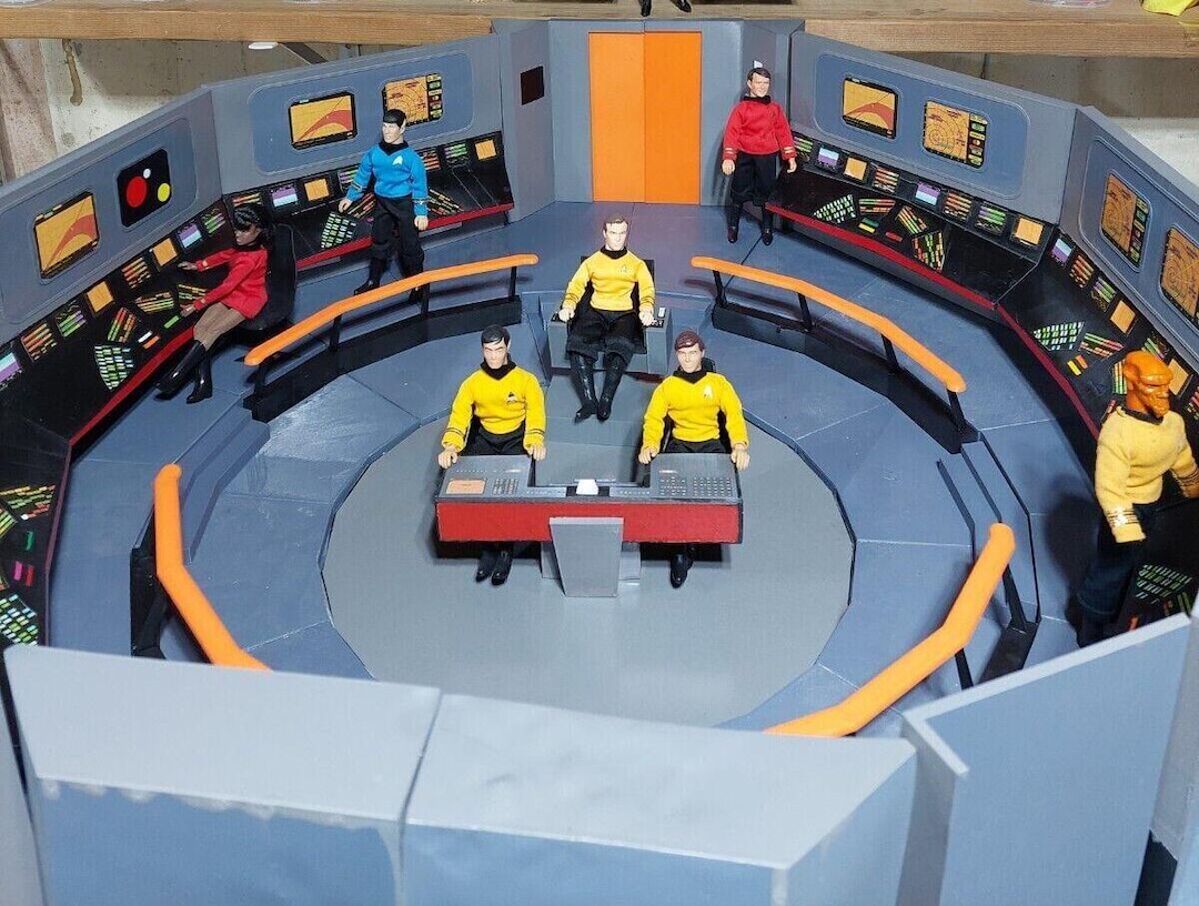 Star Trek TOS Bridge complete Diorama for 12 1:6 Figures - Etsy
