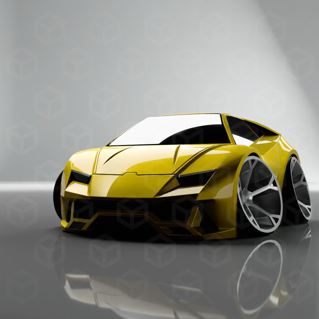 Lamborghini Huracan Tooned Model Car Kit 3D Printed - Etsy