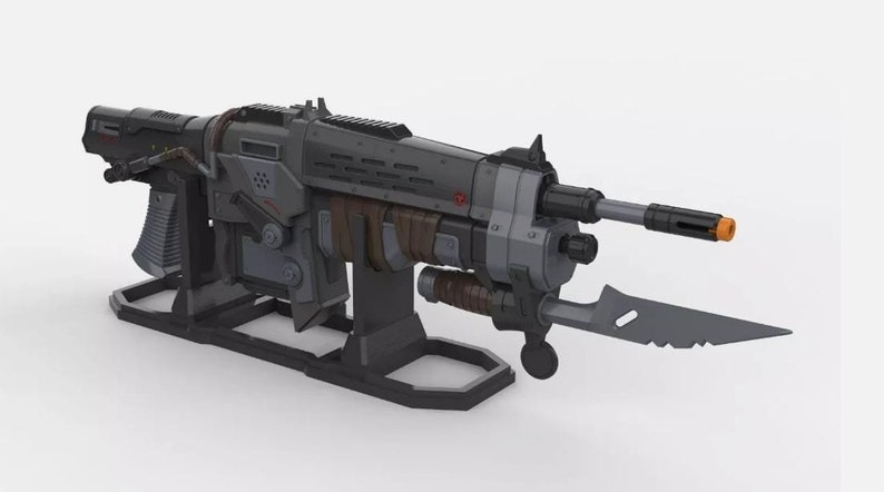 Gears of War Retro Lancer & Stand Prop Cosplay 3D Printed 1:1 Scale - Etsy