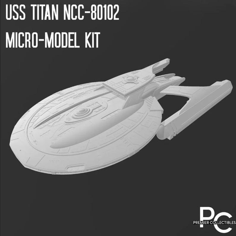 Star Trek USS Titan NCC-80102 Micro-model Kit Length: 30cm / 11.8 - Etsy