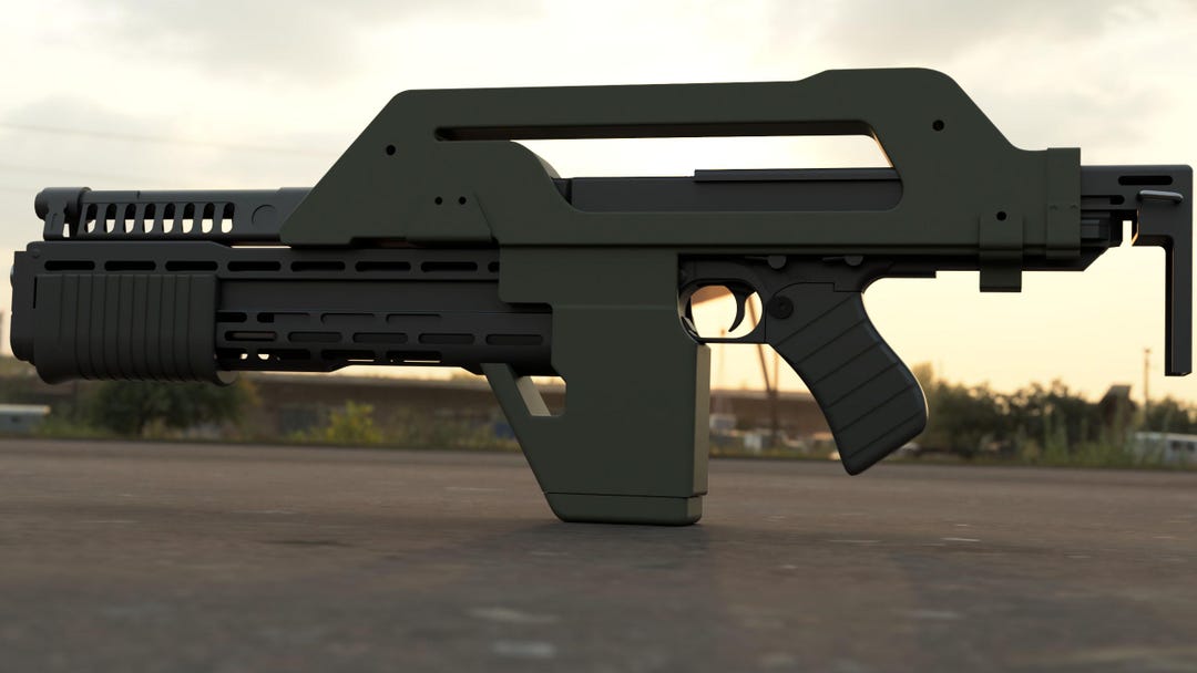 Alien Romulus Pulse Rifle Replica Prop Cosplay Collectible 3D Print 1:1 ...