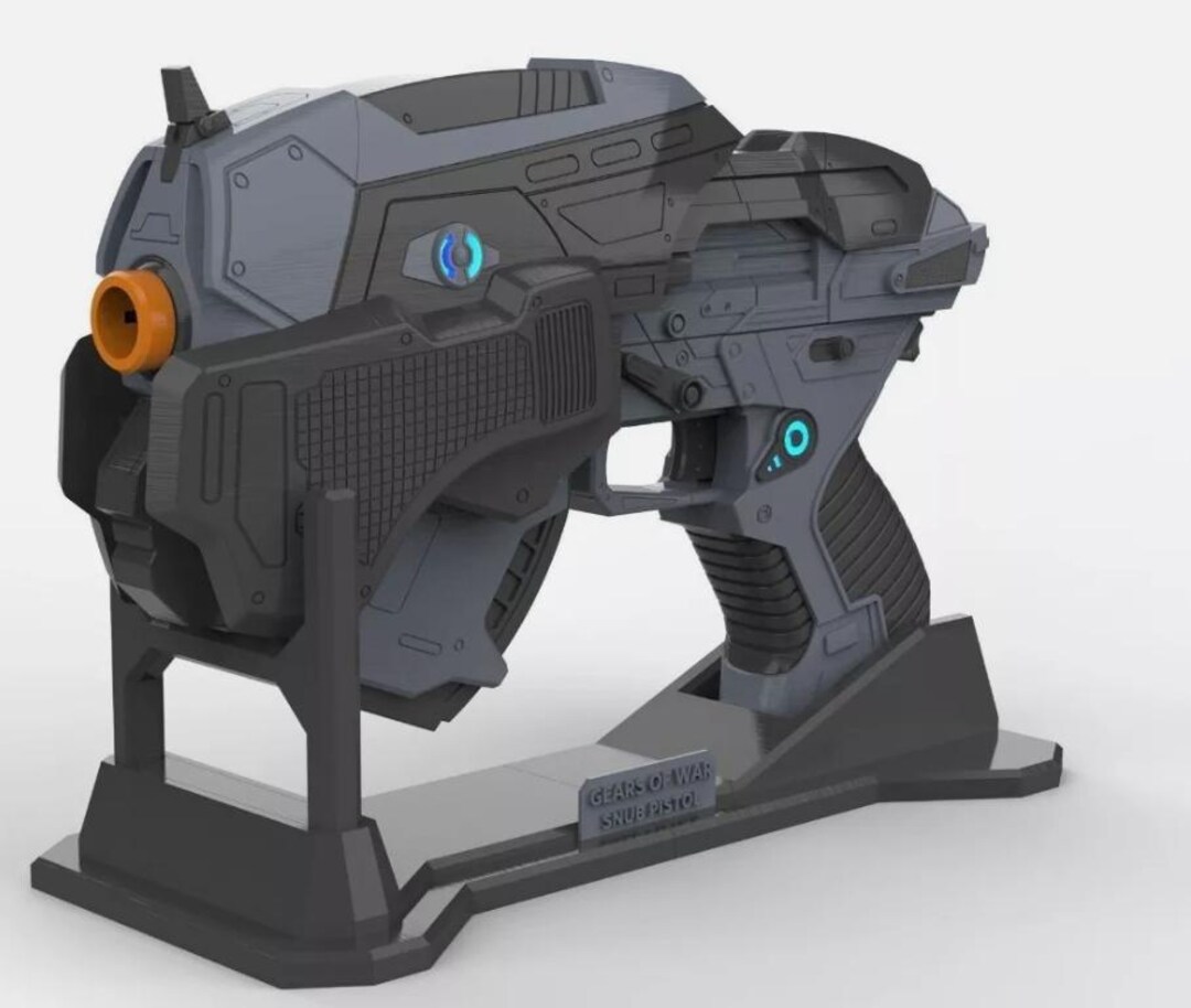 Gears of War Snub Blaster & Stand Prop Cosplay 3D Printed 1:1 Scale - Etsy