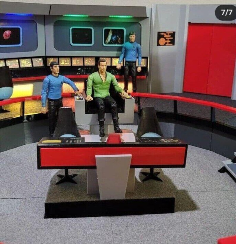 Star Trek TOS Bridge complete Diorama for 12 1:6 Figures - Etsy