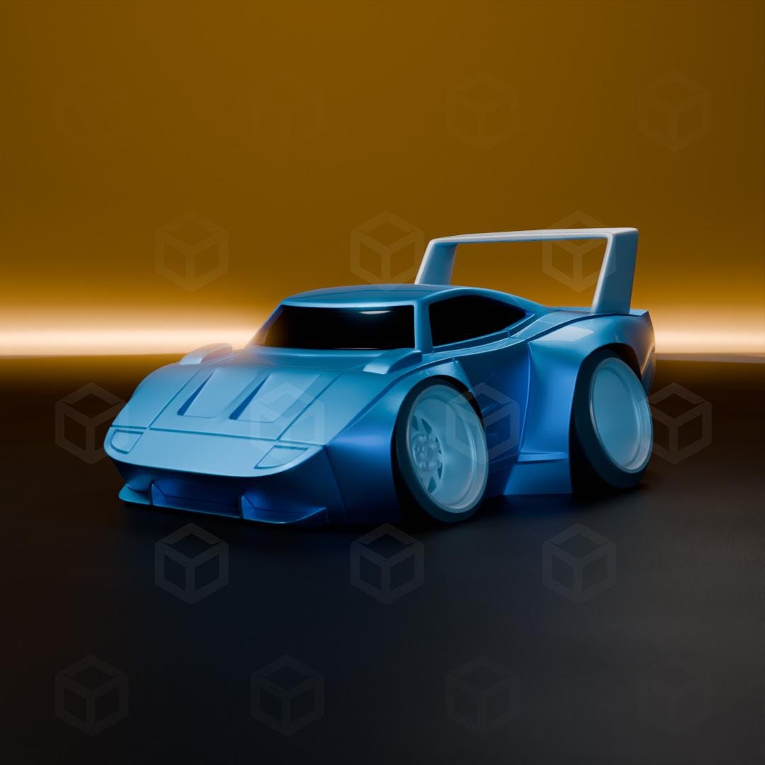 Daytona Wide Body Tooned Model Car Kit 3D Printed - Etsy