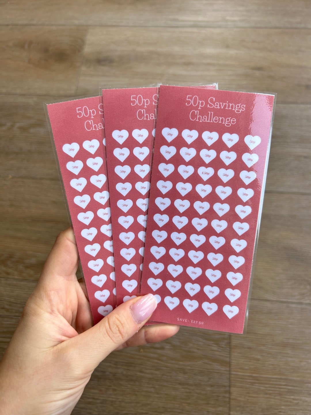 50p/ 1 Pound Savings Tracker / Challenge - Etsy