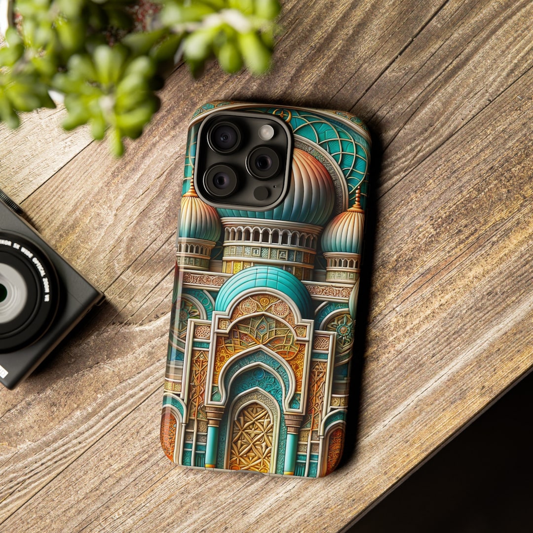 Ornate Art Nouveau Middle-eastern Relief Phone Case Dual Layer ...