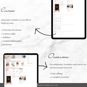 Notion Template Online Course Tracker, Notion Dashboard, Goal Tracker ...