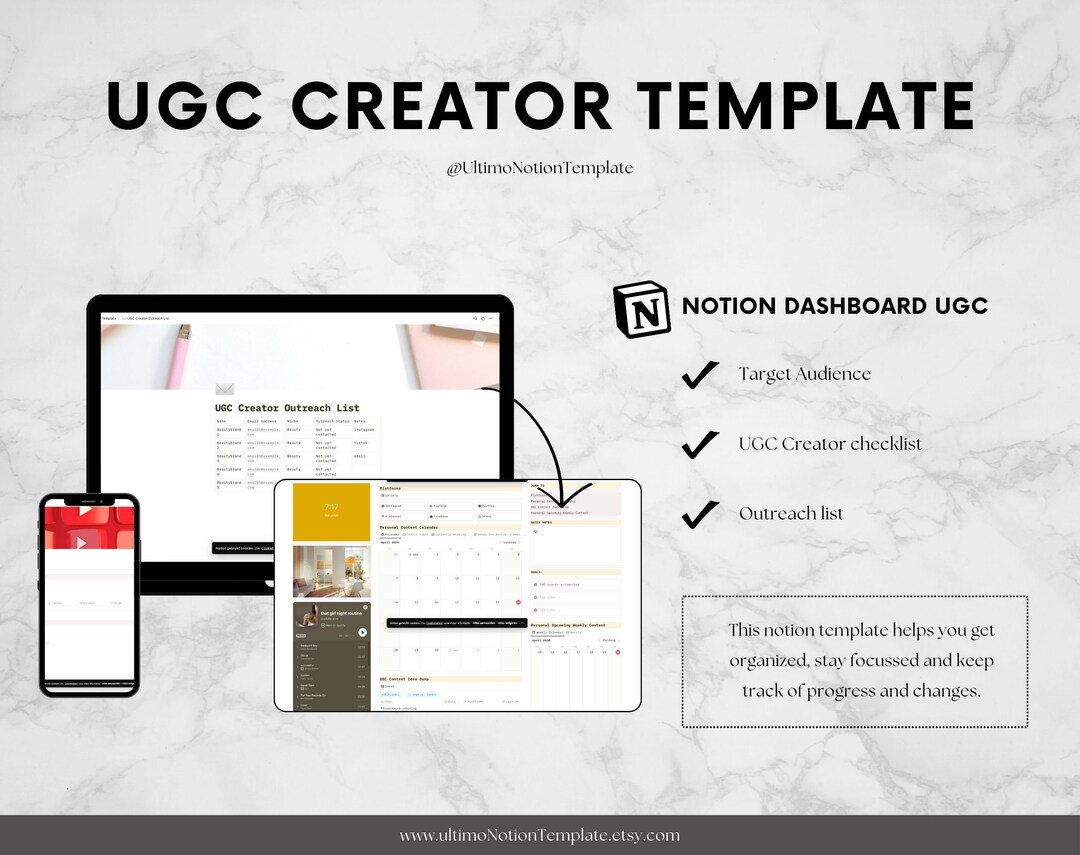 UGC Media Kit, UGC Creator Template, Contract Template, Ugc Templates ...