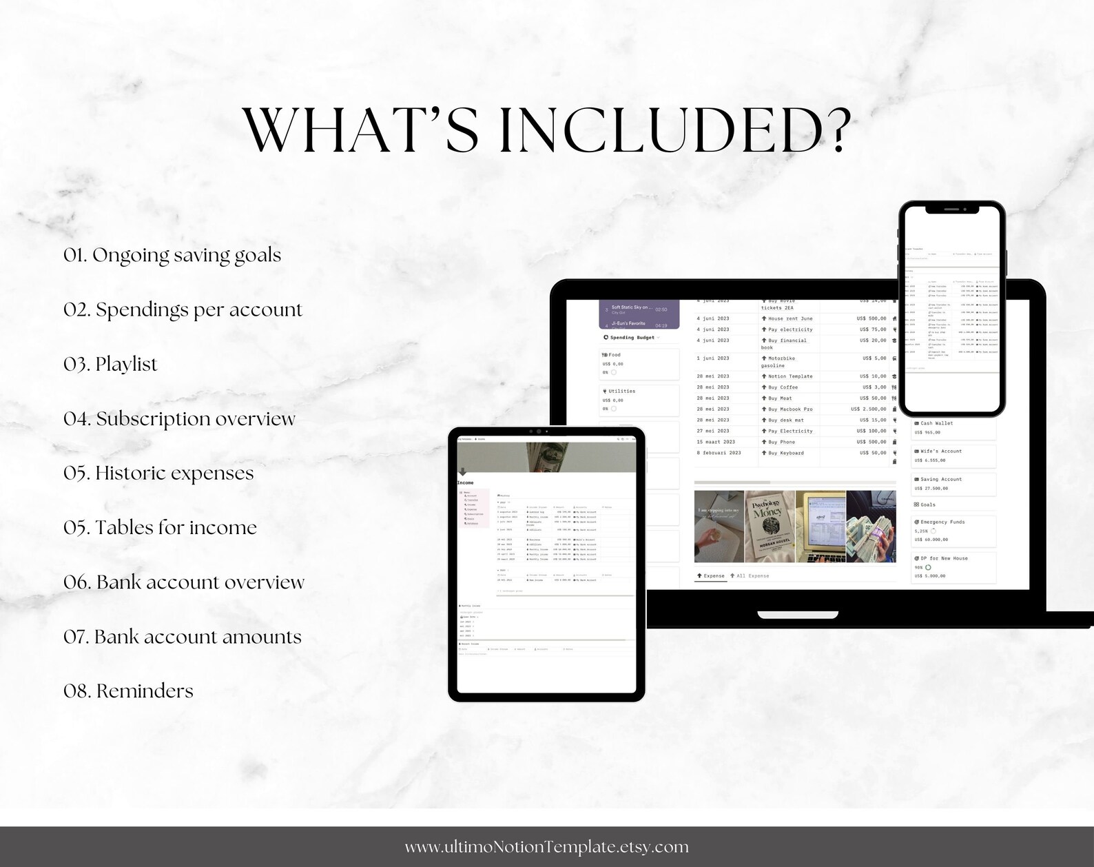 Digital Bookkeeping Notion Template - Notion Dashboard for Finances ...