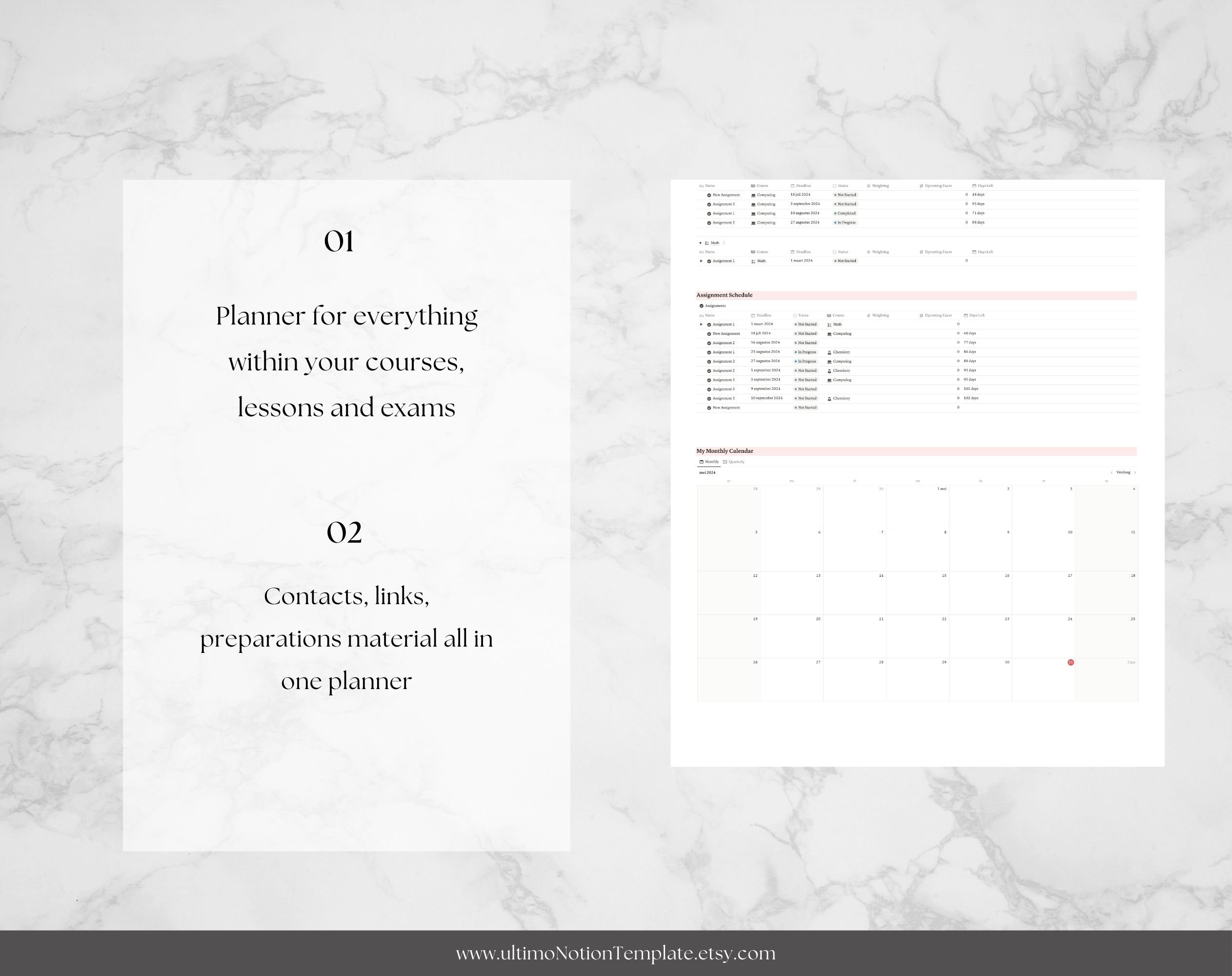 Notion Template Online Course Tracker, Notion Dashboard, Goal Tracker ...