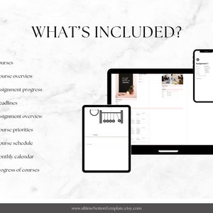 Notion Template Online Course Tracker, Notion Dashboard, Goal Tracker ...