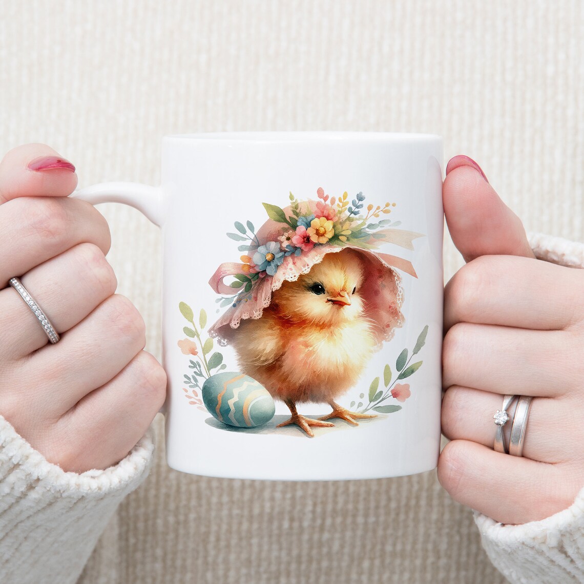 20 Watercolor Easter Chick Clipart, Cute Chick Clipart, Spring Flowers ...