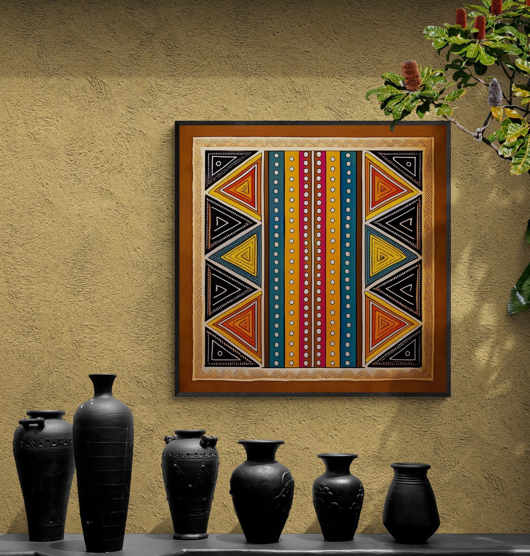 Traditional African Rug Art Print Original Great for Digital Download ...