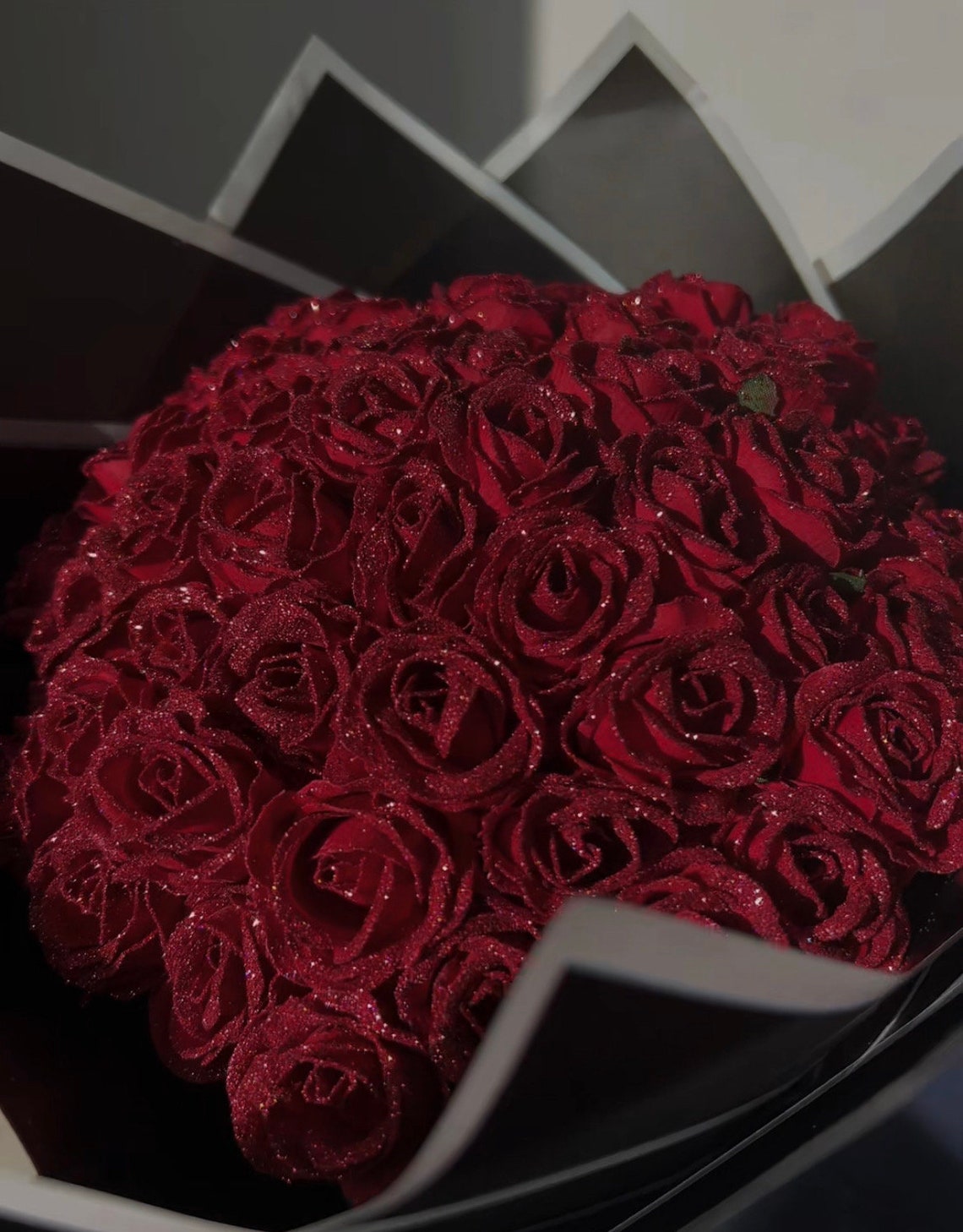 Glitter Rose Bouquet | Glitter Roses | 100 Roses | 50 Roses | Bouquets ...