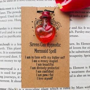 Sirens Call Hypnotic Mermaid Spell Jar Necklace Luck Love Attraction ...