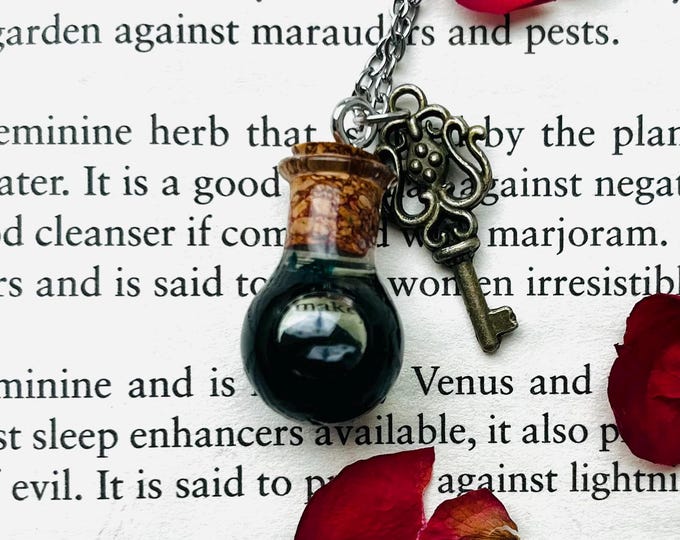 Goddess Hecate | Fiery Wall of Protection Potion Spell Jar Necklace ...