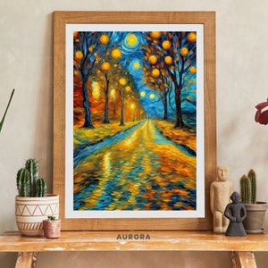 Van Gogh Impressionist Art Print Printable Wall Art Digital Download ...