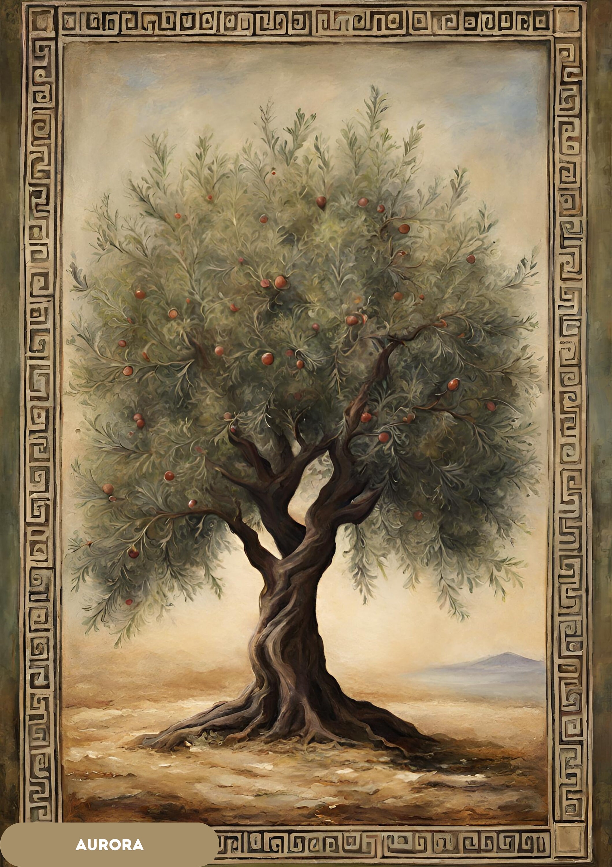 Greek Style Olive Tree Prints Printable Greek Oil Painting Digital ...