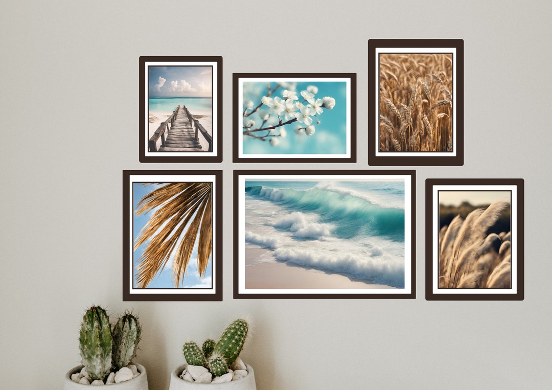 Printable Nature Set of 6 Wall Art Photography Nature Gallery Prints ...