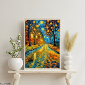 Van Gogh Impressionist Art Print Printable Wall Art Digital Download ...