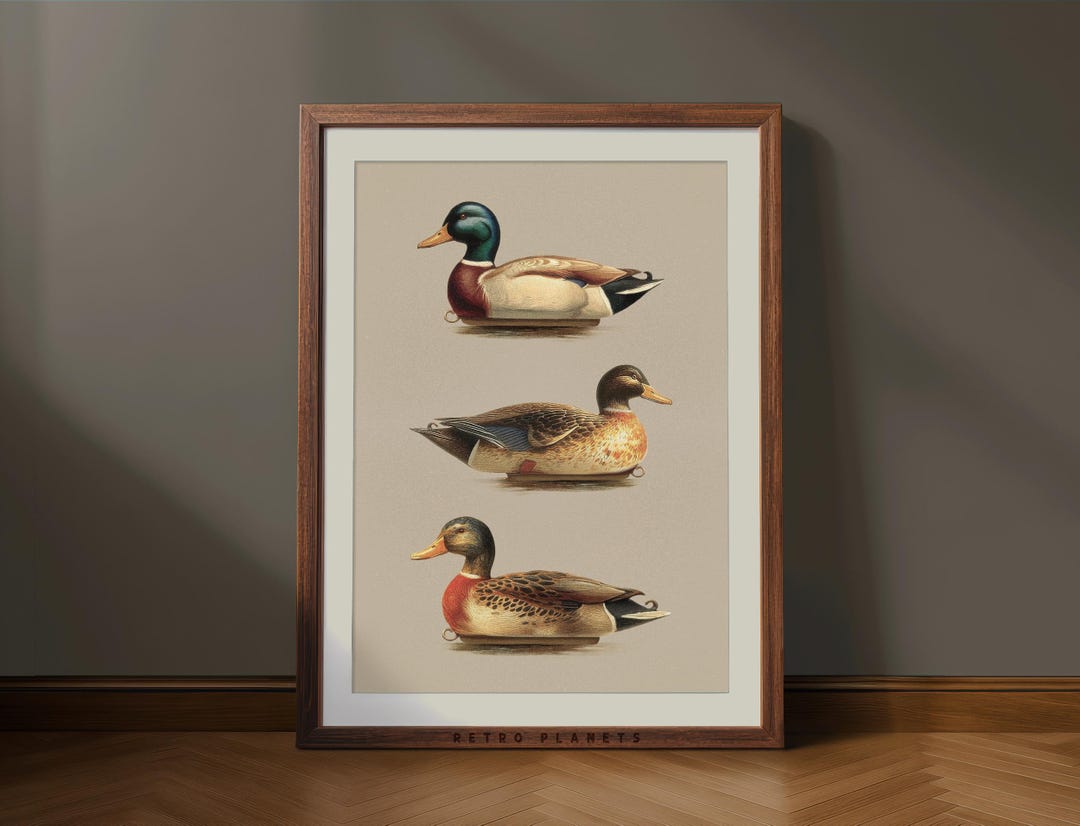Vintage Duck Decoy Print: Rustic Cabin Wall Art (digital Download) - Etsy