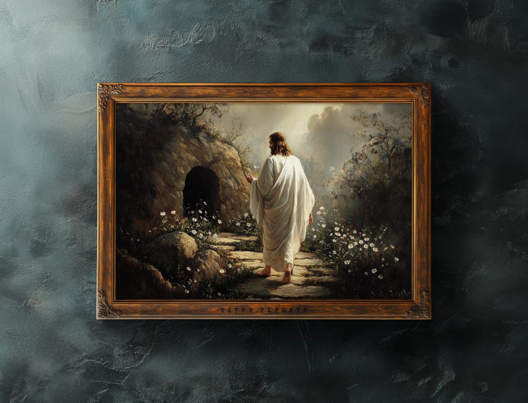 The Tomb is Empty – Christian Resurrection Art Print | Easter Jesus ...