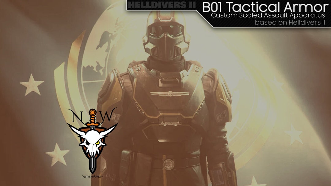 Helldivers Inspired B01 Tactical Cosplay Armor Powered by Democracy - Etsy