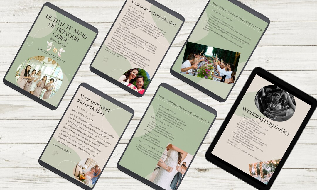 Ultimate Maid of Honour Guide: Basic Edition Canva Template. Maid of ...