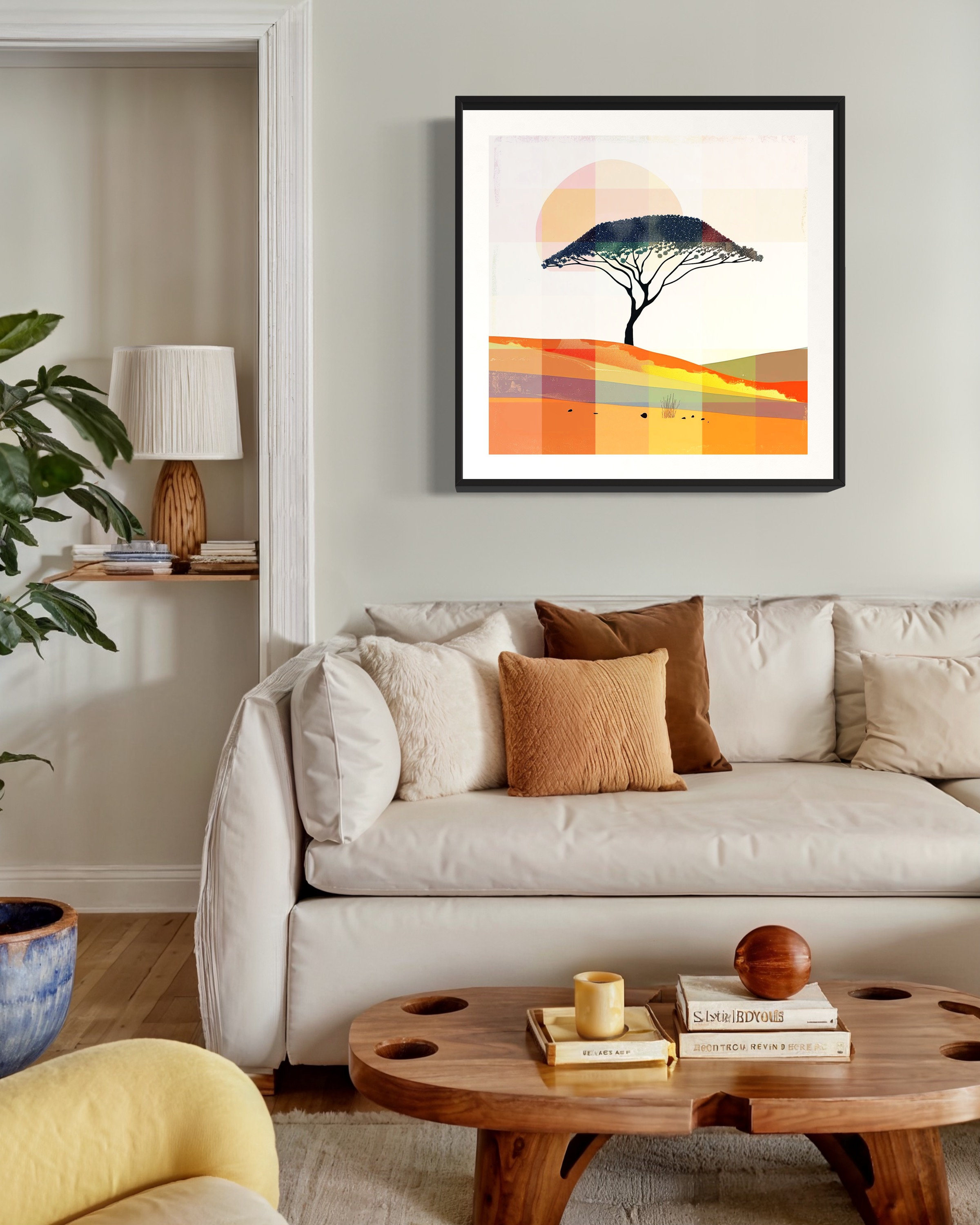 Large Format Acacia Tree Wall Art Printable Abstract Nature Aesthetic ...