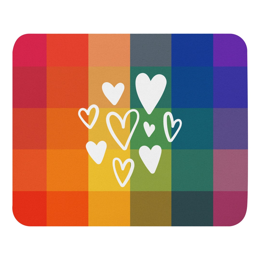 Pixel Mosaic Mouse Pad Pride / Custom Mouse Pad / Gay Pride Mouse Pad ...
