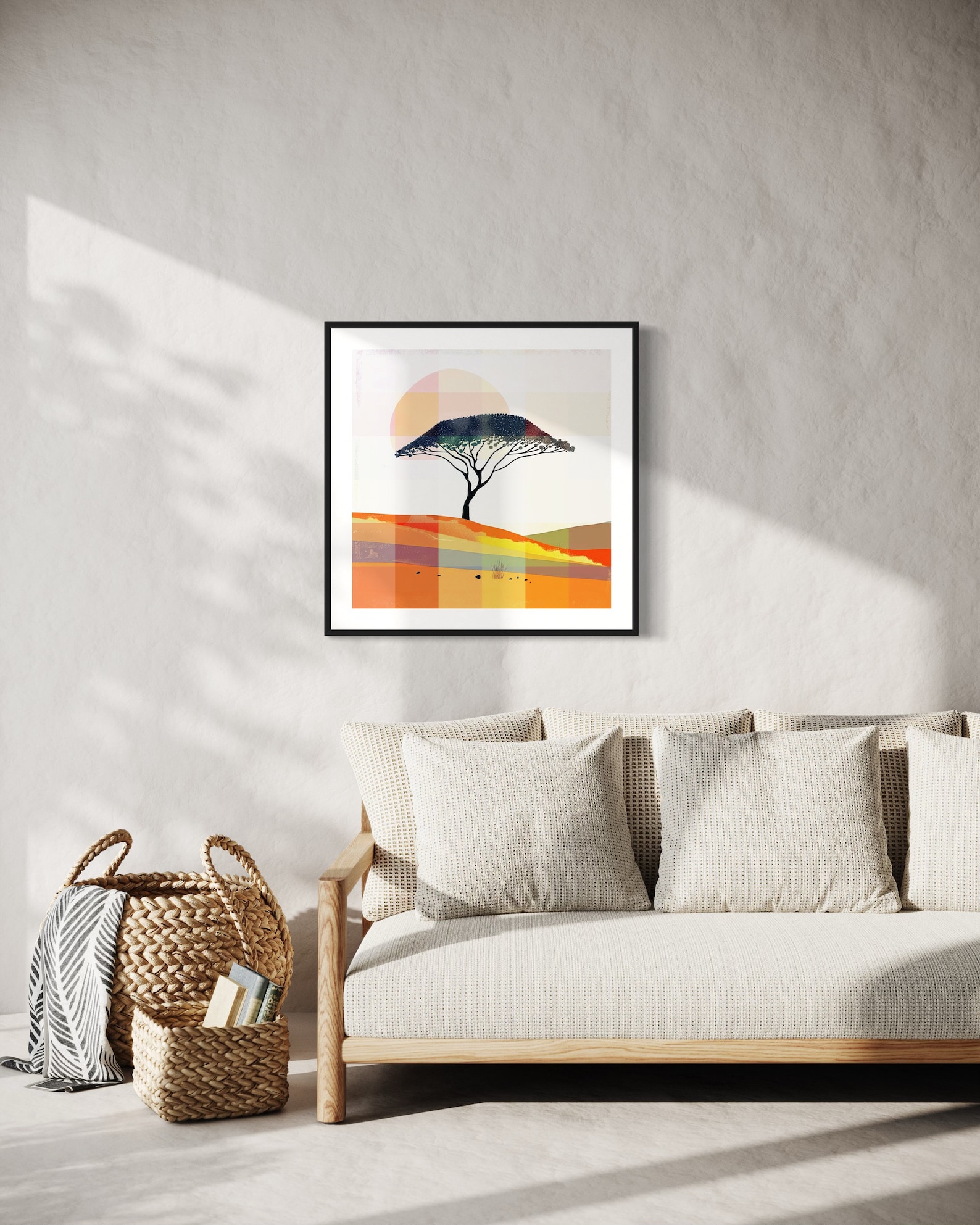 Large Format Acacia Tree Wall Art Printable Abstract Nature Aesthetic ...