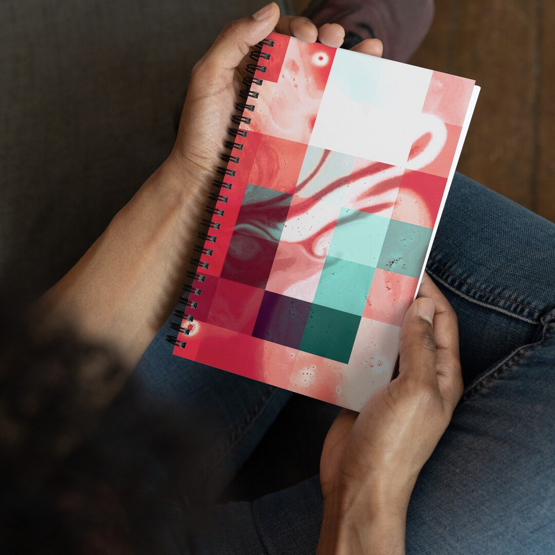 Pixel Mosaic Notebook → Radiance / Minimal Notebook / Graphic Designed ...
